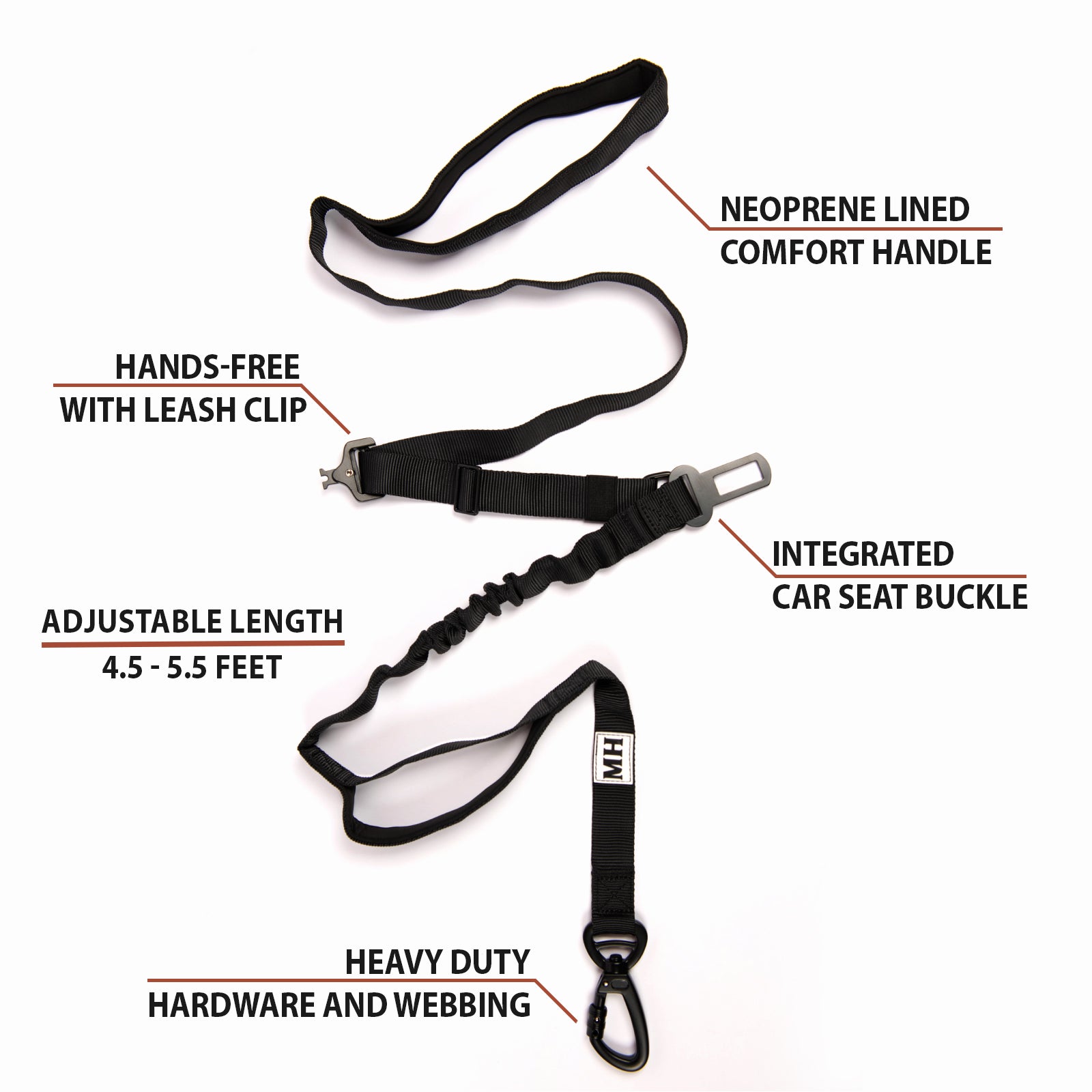 Adventure Bungee Leash – The Mountain Hound